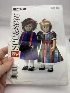 Butterick | Office | Butterick B622 Doll Clothes Sewing Pattern Dress ...